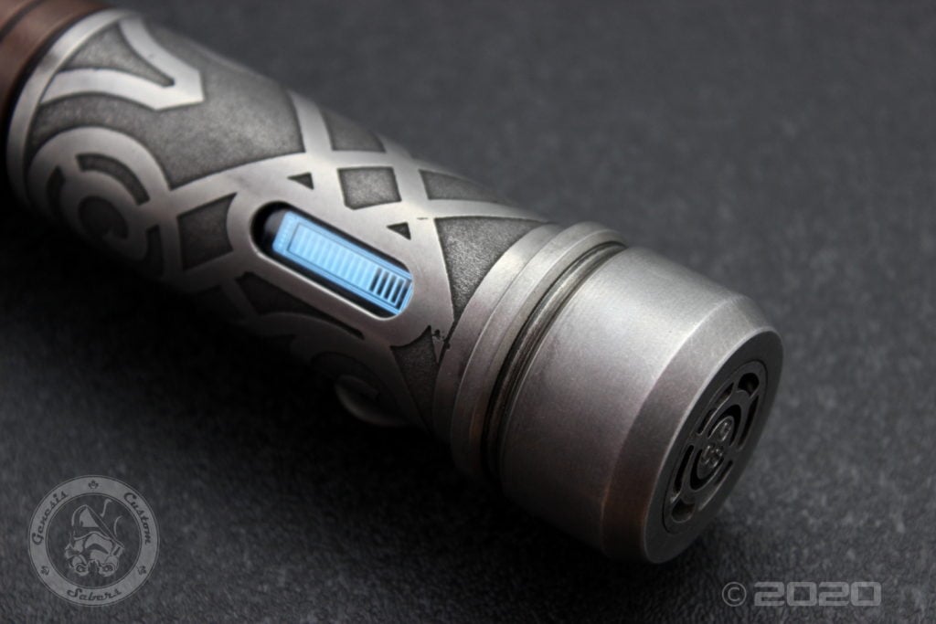 Etched CFX sabers with OLED screen « Genesis Custom Sabers